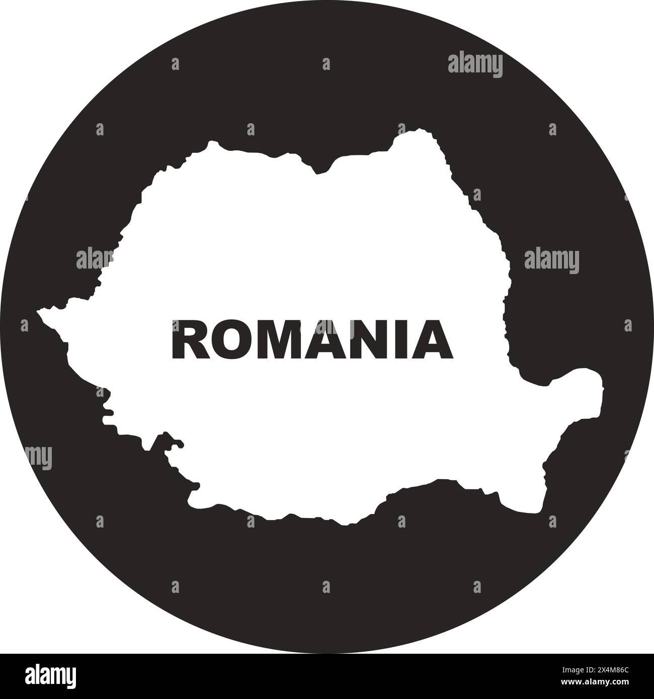 Romania map icon vector illustration symbol design Stock Vector Image ...