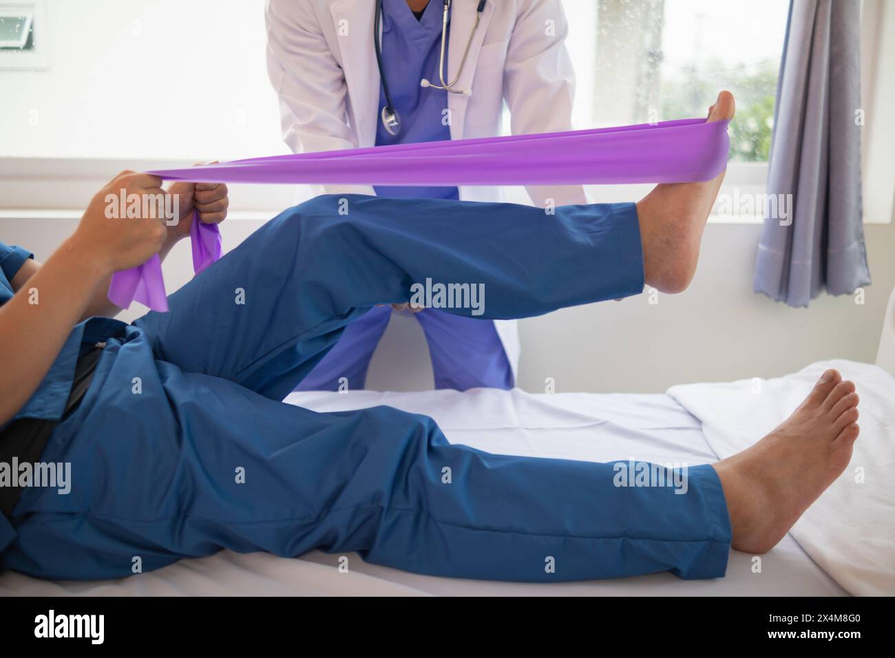 Doctors are examining patient muscle injuries and doing physical ...