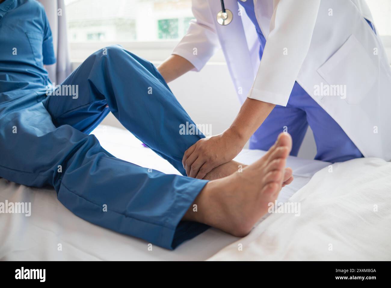 Doctors are examining patient muscle injuries and doing physical ...