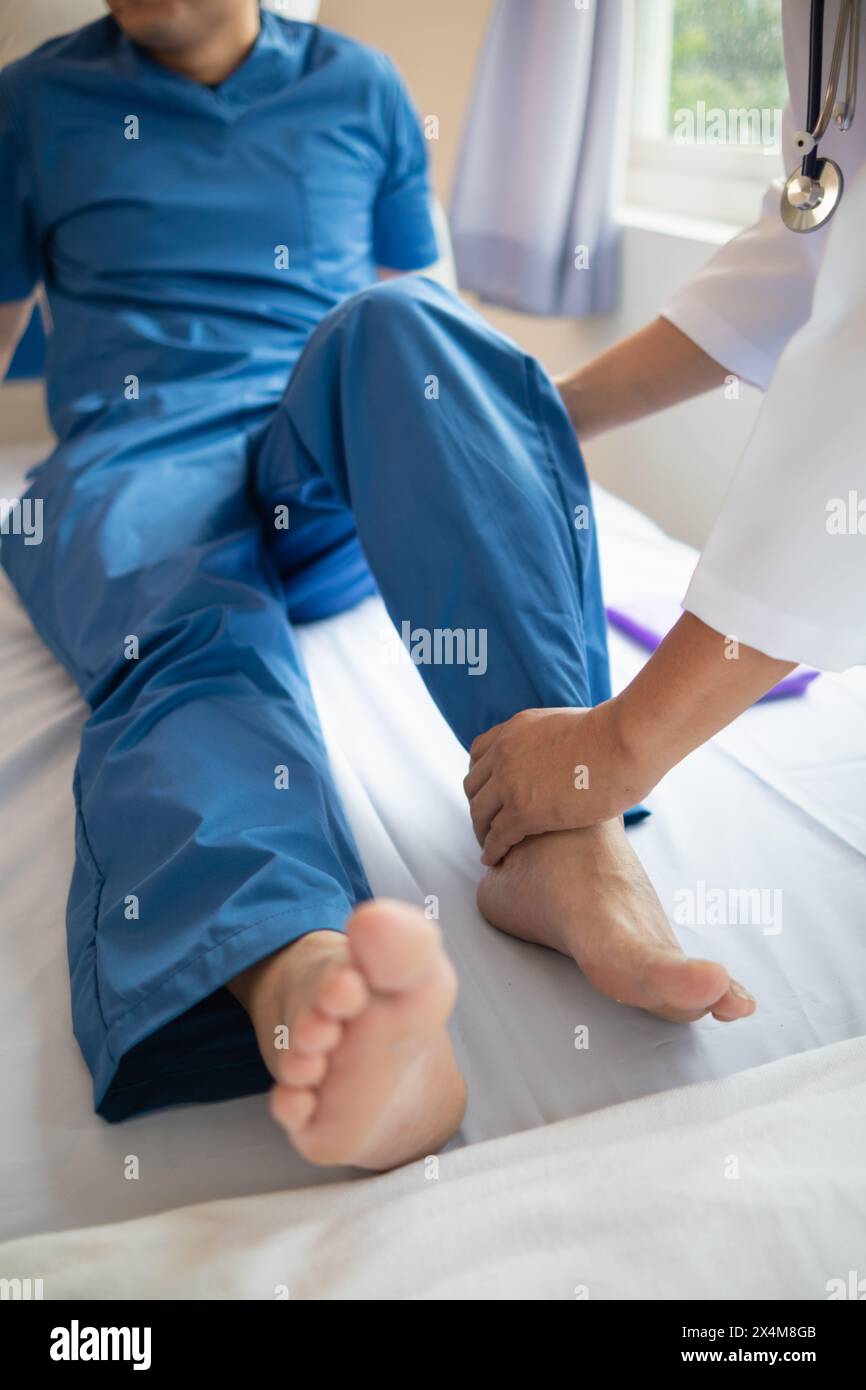 Doctors are examining patient muscle injuries and doing physical ...