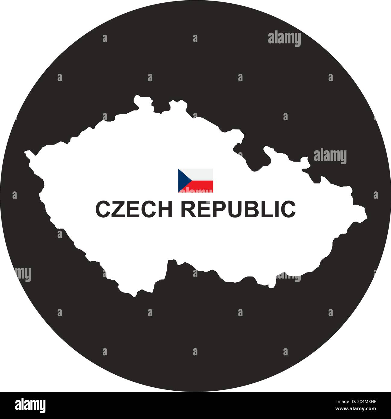 Czech Republic map icon vector illustration symbol design Stock Vector ...