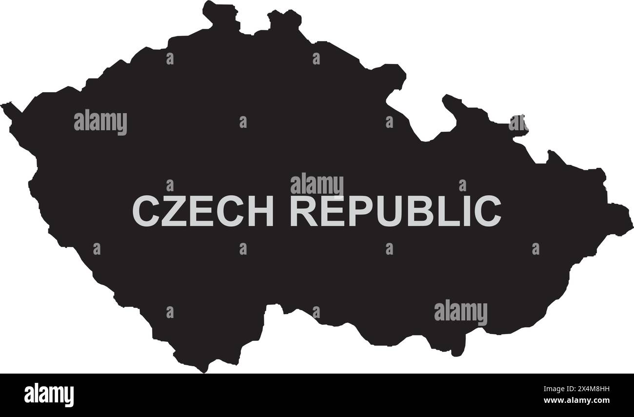Czech Republic map icon vector illustration symbol design Stock Vector ...