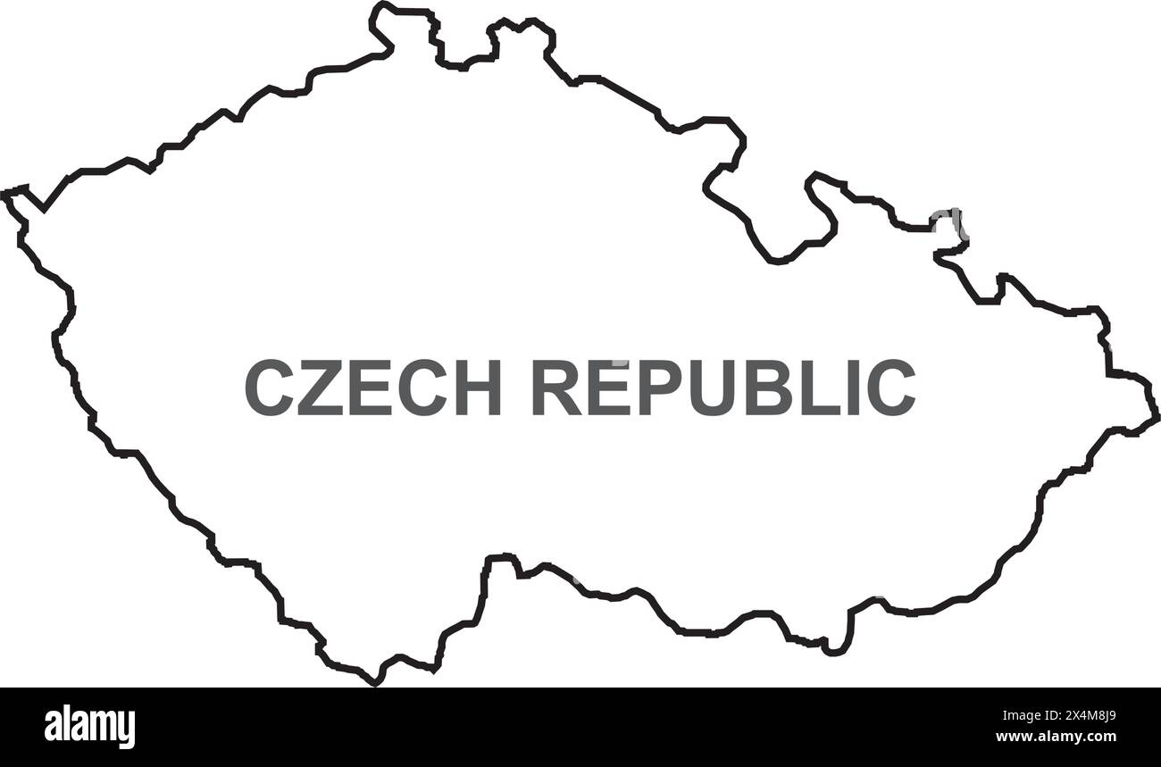 Prague outline map Stock Vector Images - Alamy