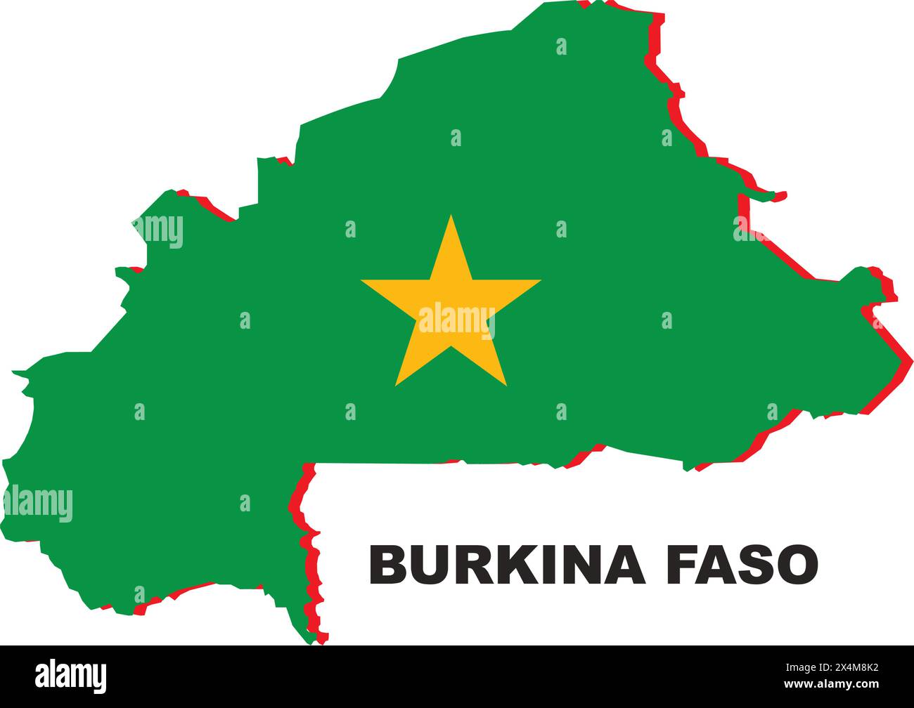 Blank burkina faso map hi-res stock photography and images - Alamy