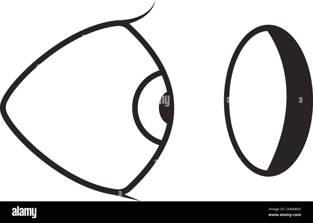 contact lens icon vector illustration template design Stock Vector ...