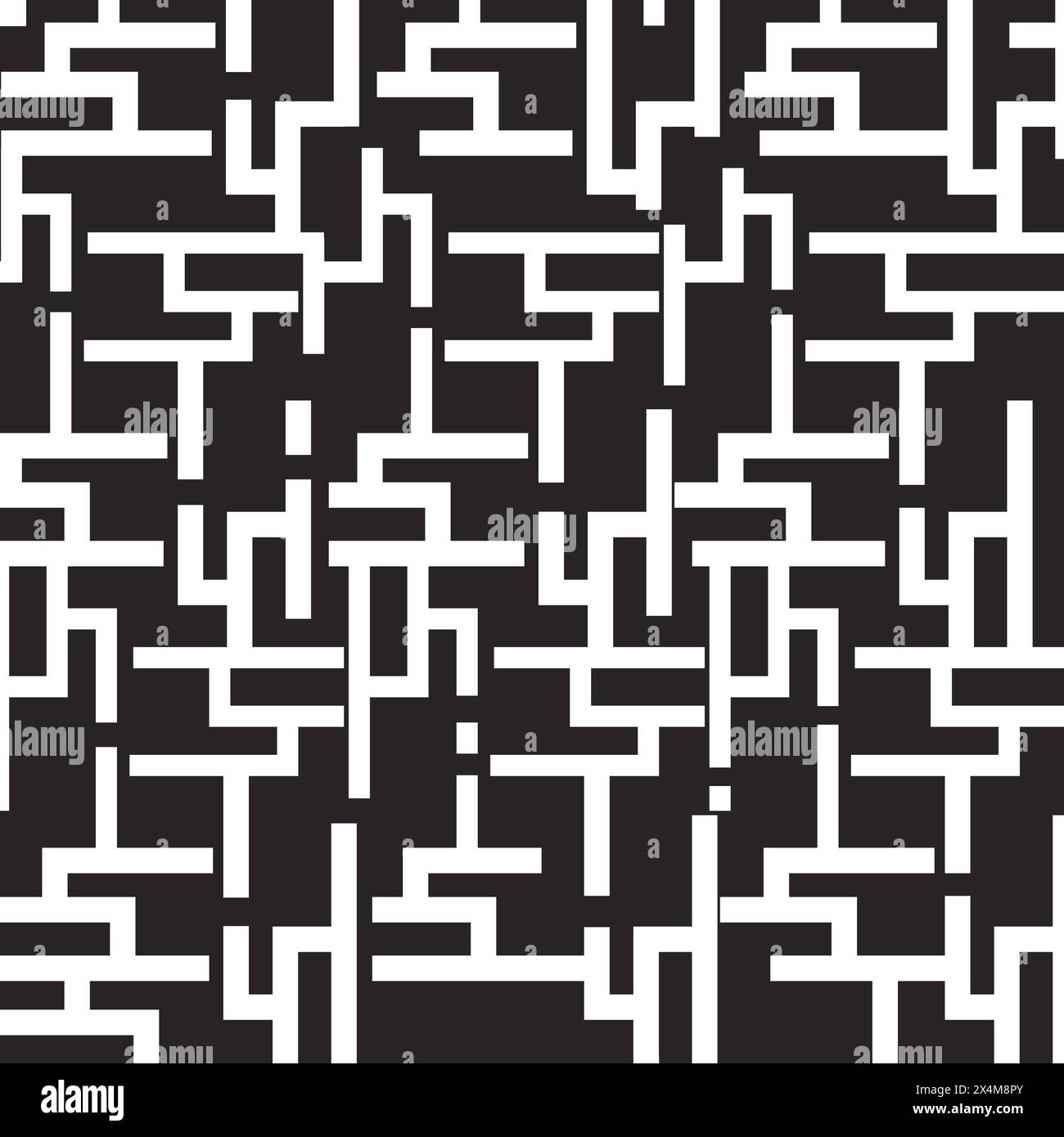 Black and white geometric pattern maze,vector illustration design Stock ...