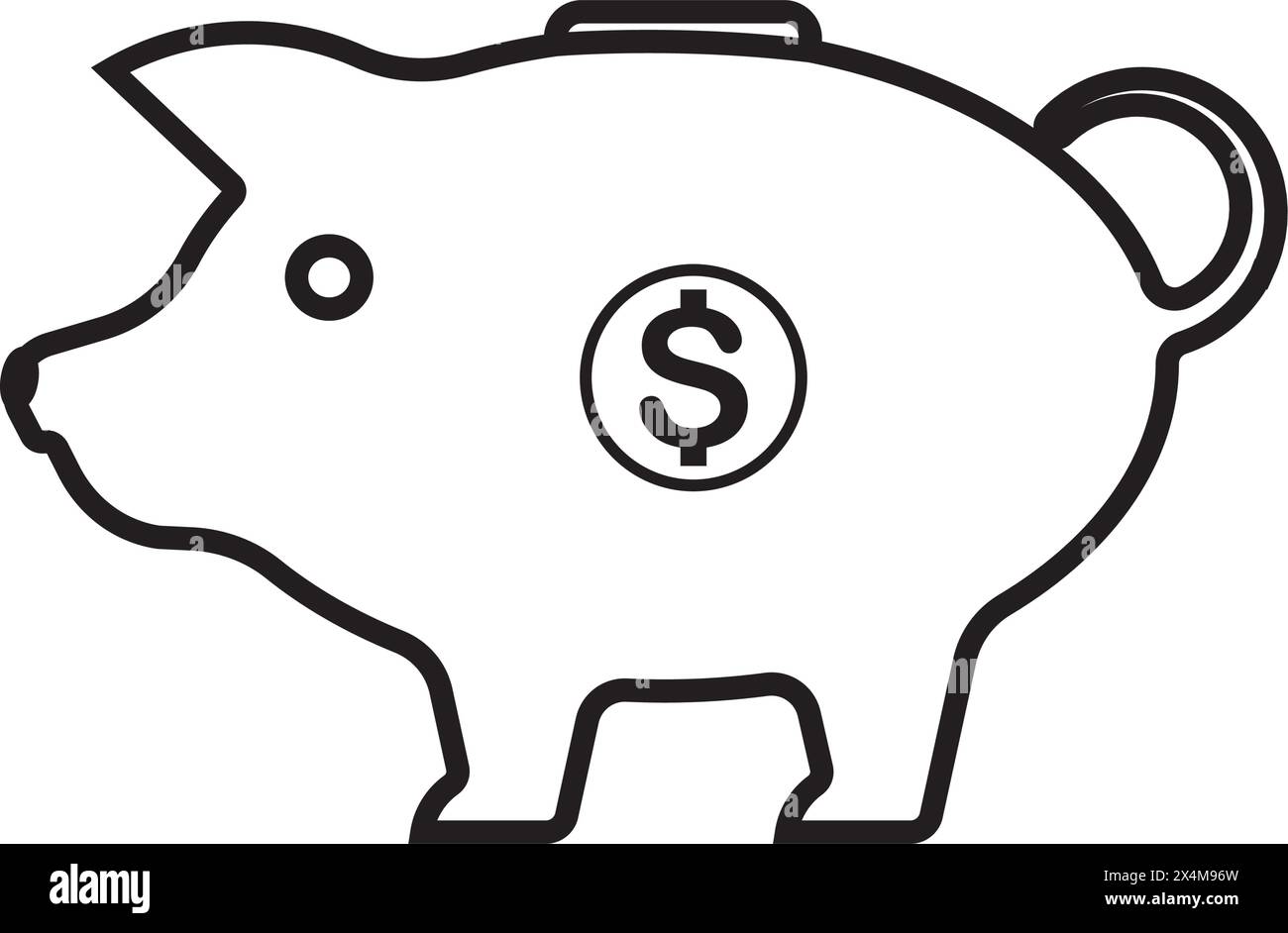 Piggy Bank Icon vector illustration symbol design Stock Vector Image ...