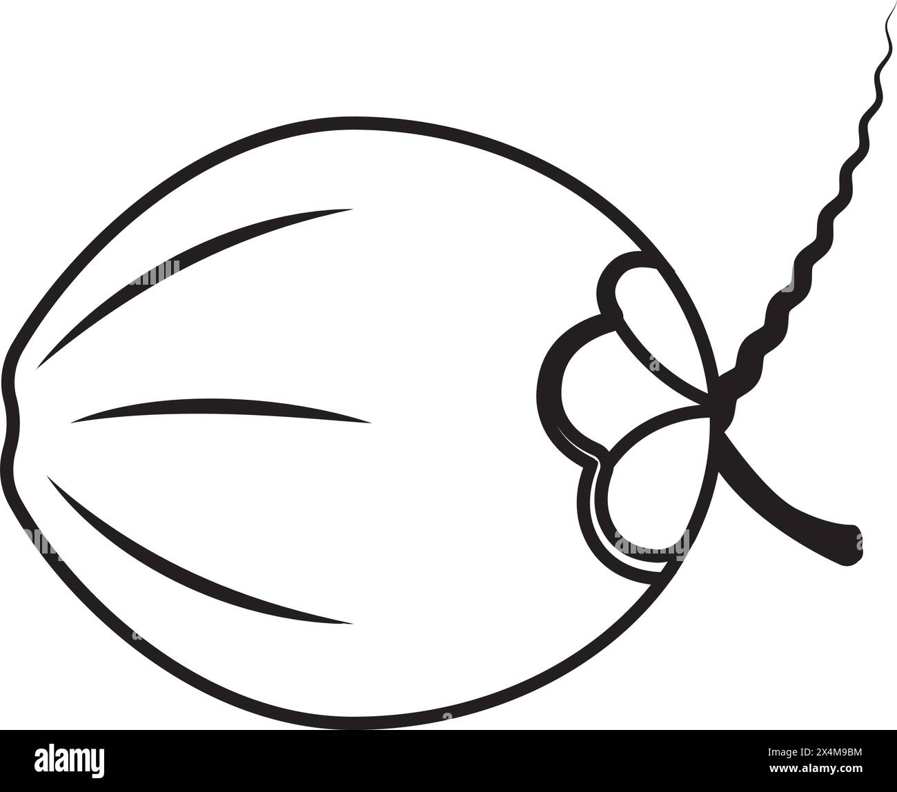 Coconut icon vector illustration symbol design Stock Vector Image & Art ...