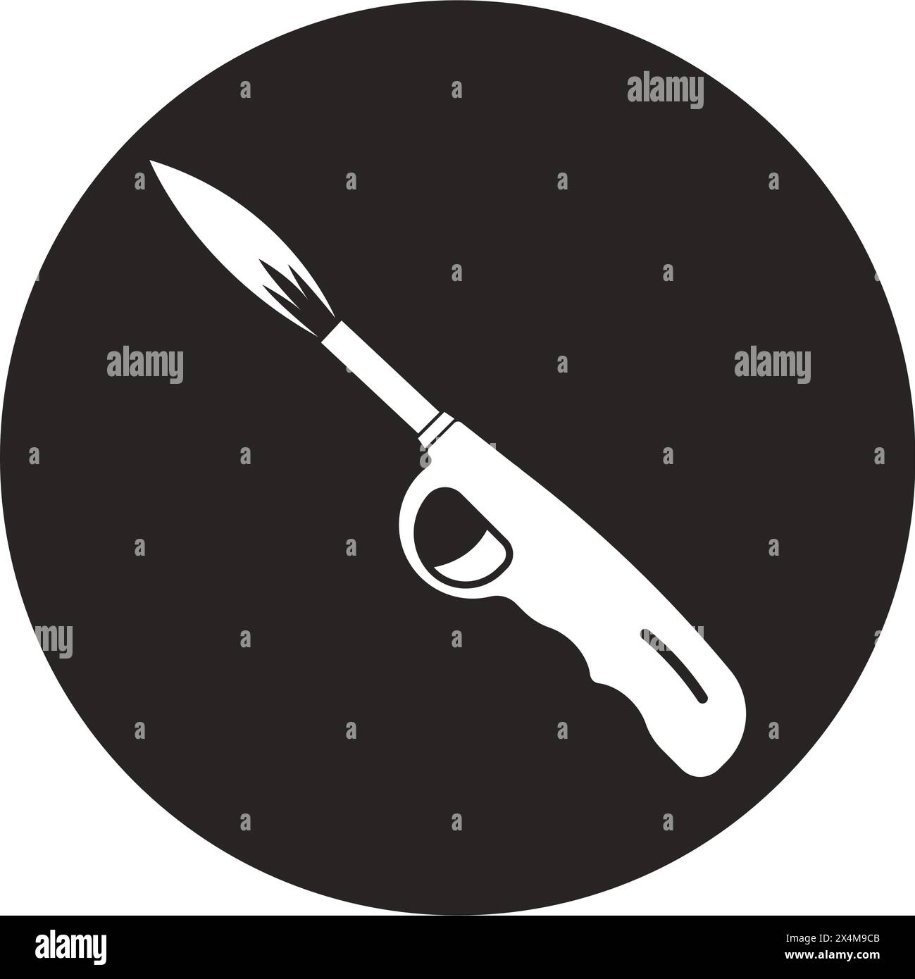 lighter or torch icon vector illustration symbol design Stock Vector ...