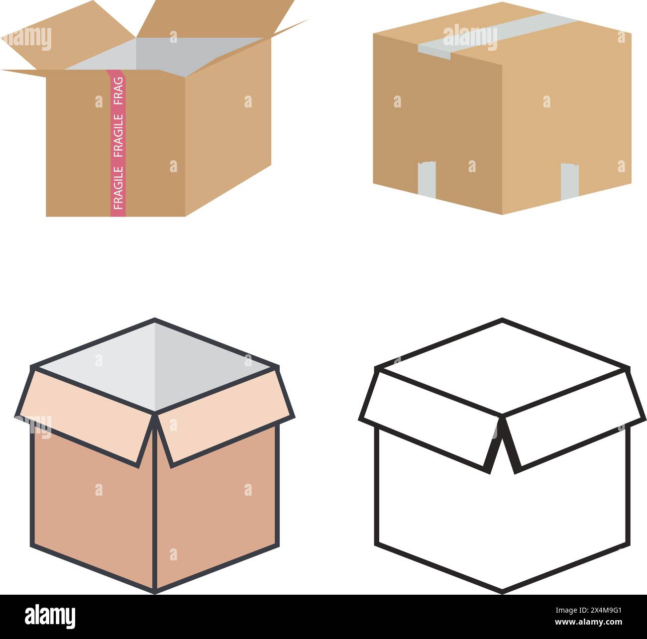 Postal product distribution Stock Vector Images - Alamy