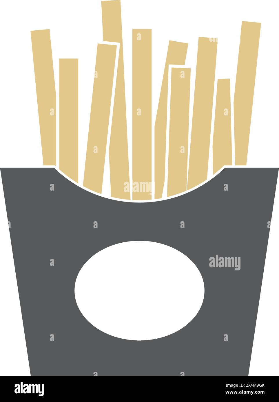 French fries icon. Vector concept illustration for design Stock Vector ...