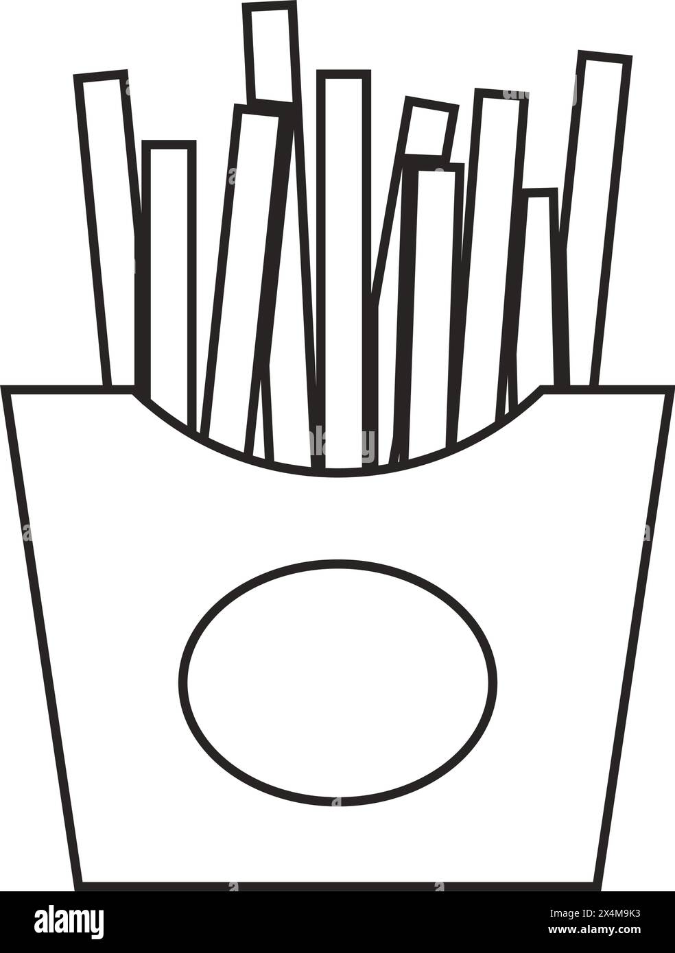 French fries icon. Vector concept illustration for design Stock Vector ...