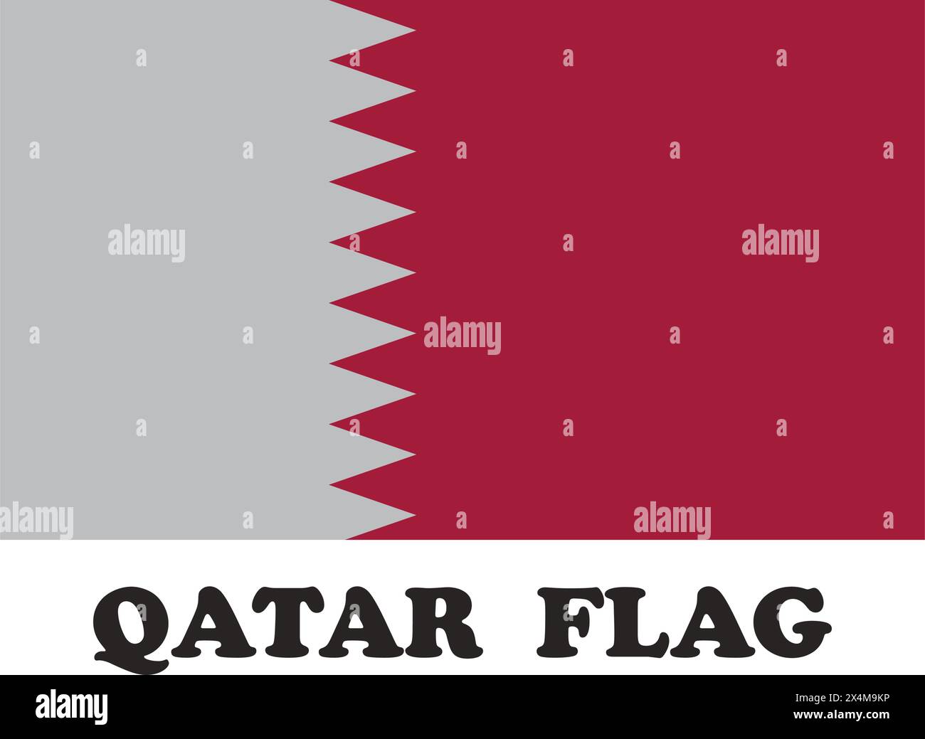 Qatar flag icon vector illustration symbol design Stock Vector Image ...