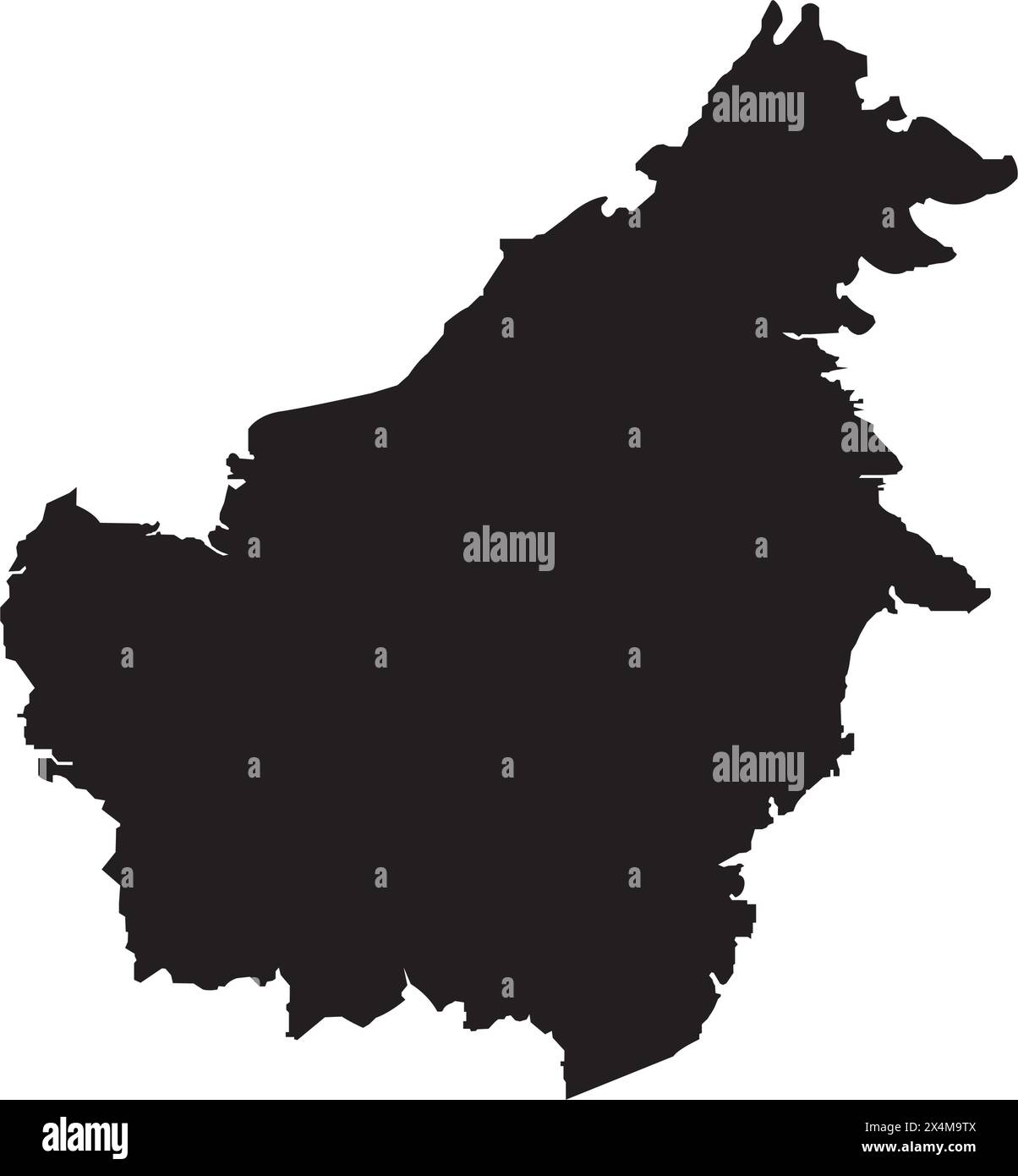 Indonesian Kalimantan map icon, vector illustration symbol design Stock ...