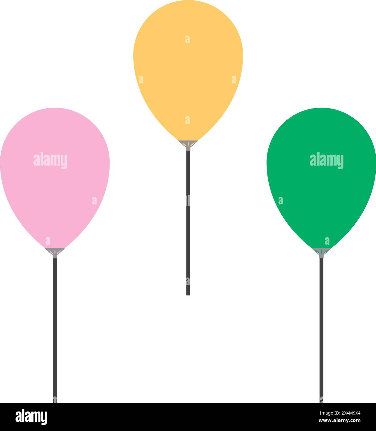 Flying ballon background vector illustration template design Stock ...