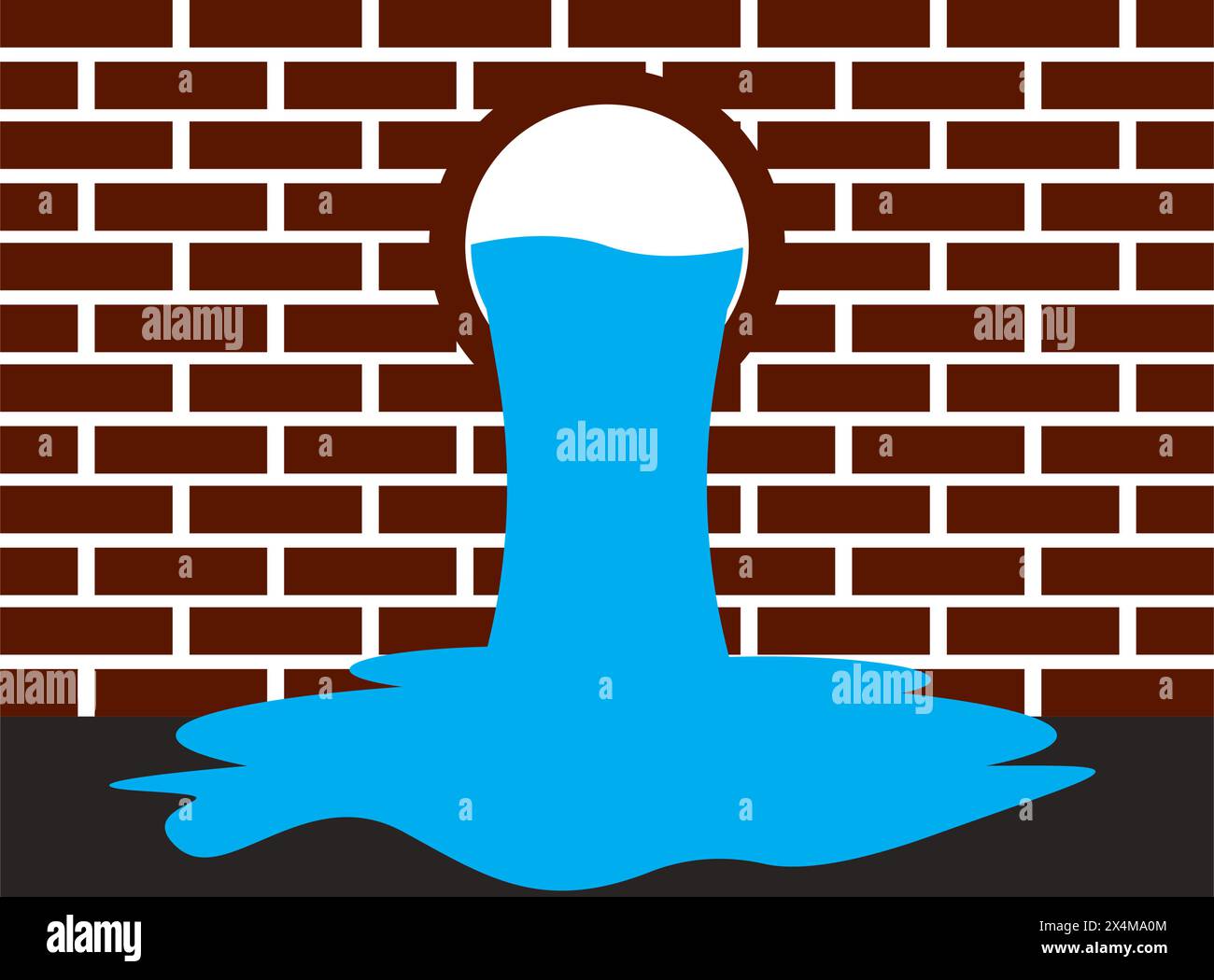 drainage channel or sewer icon vector illustration symbol design Stock ...