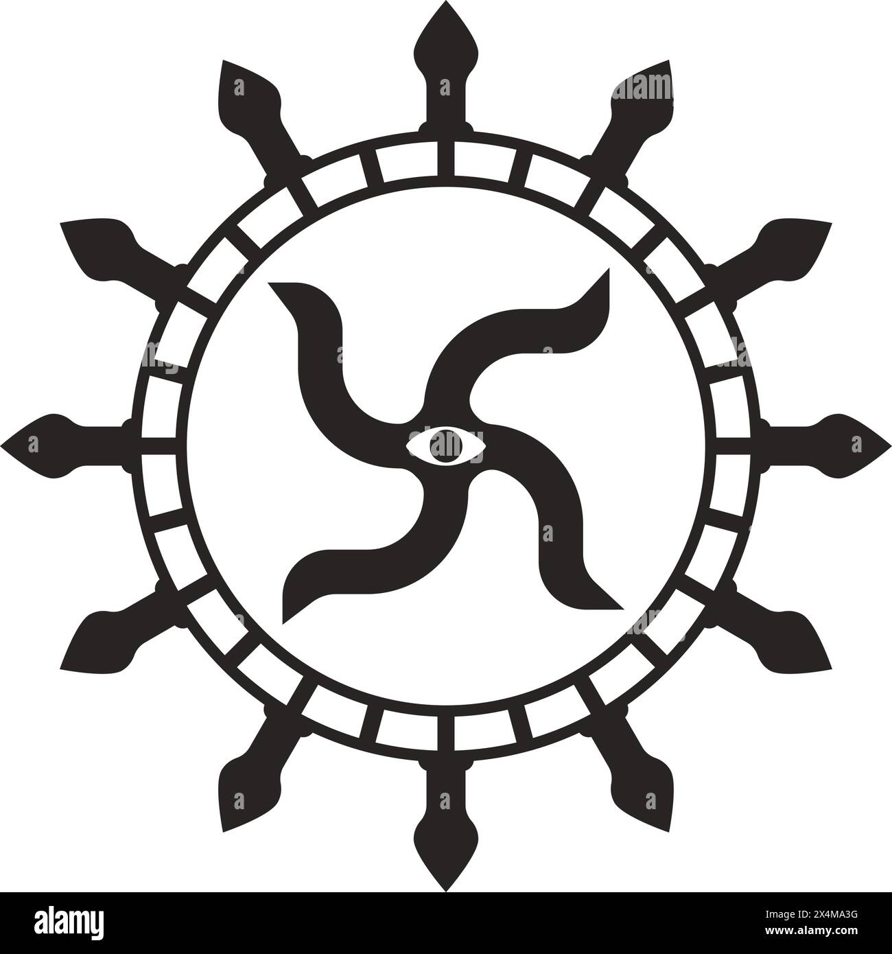 Swastica icon vector illustration symbol design Stock Vector Image ...