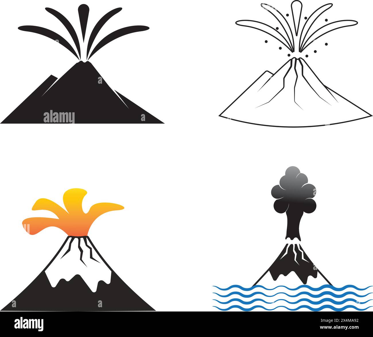 Exploding volcano hi-res stock photography and images - Alamy