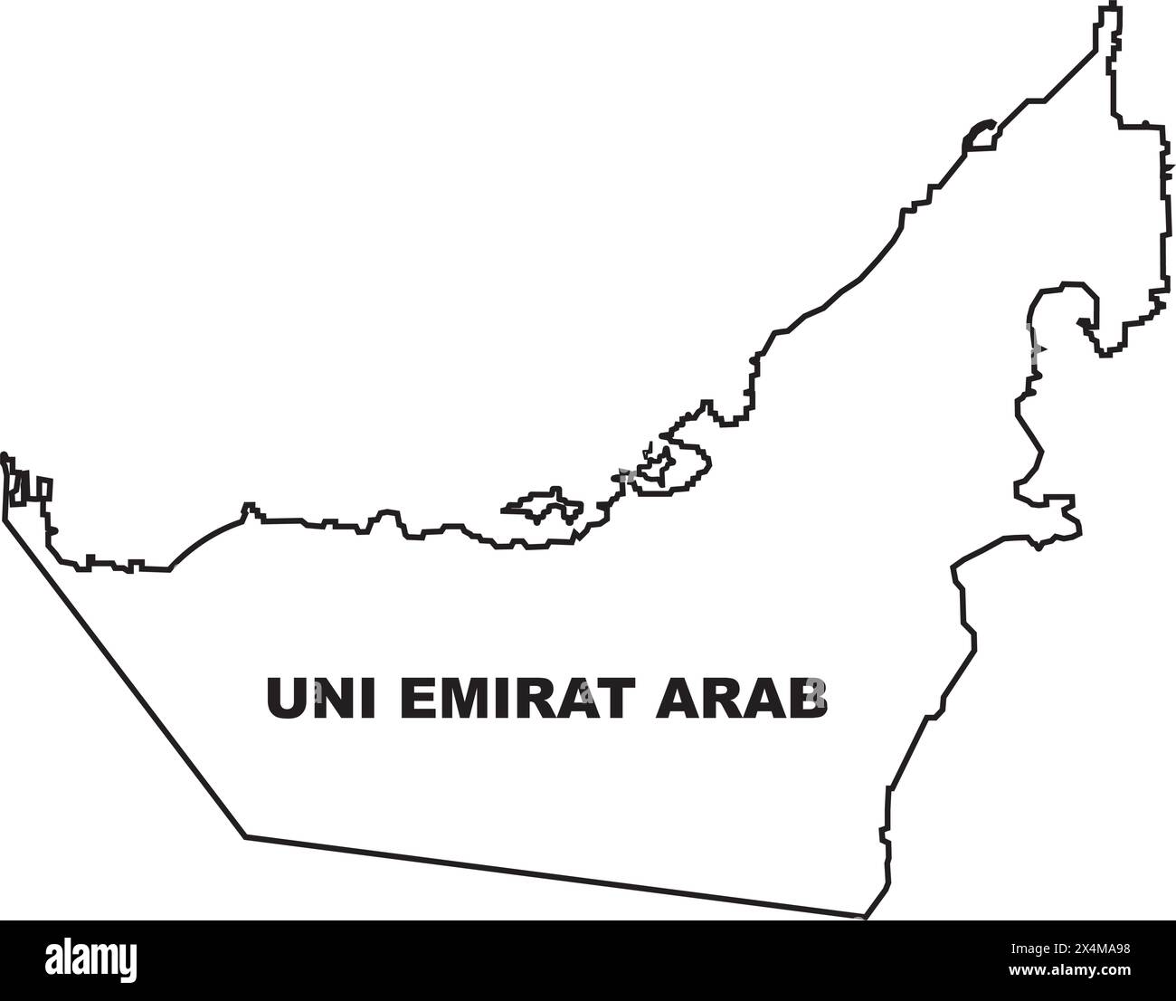 Uae map Black and White Stock Photos & Images - Alamy