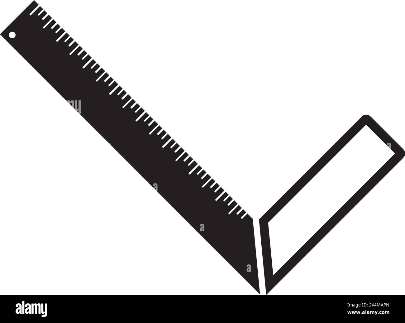 Inch ruler Stock Vector Images - Alamy