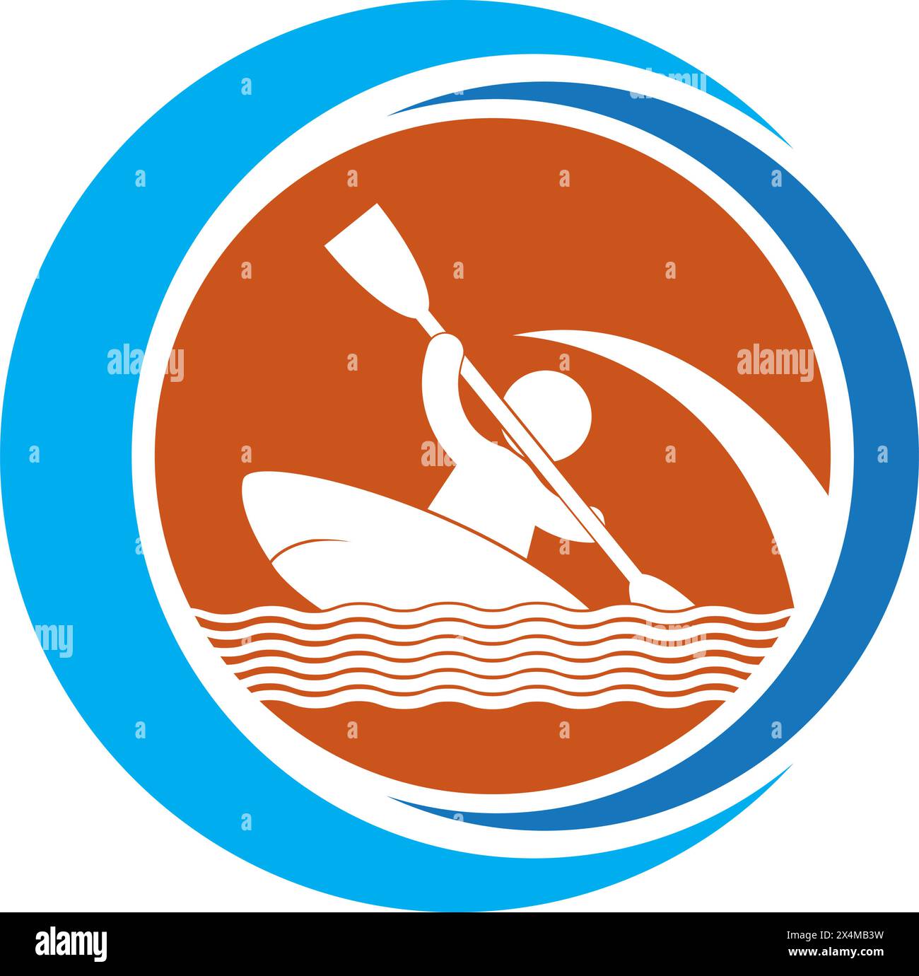 kayaking vector icon illustration symbol design Stock Vector Image ...