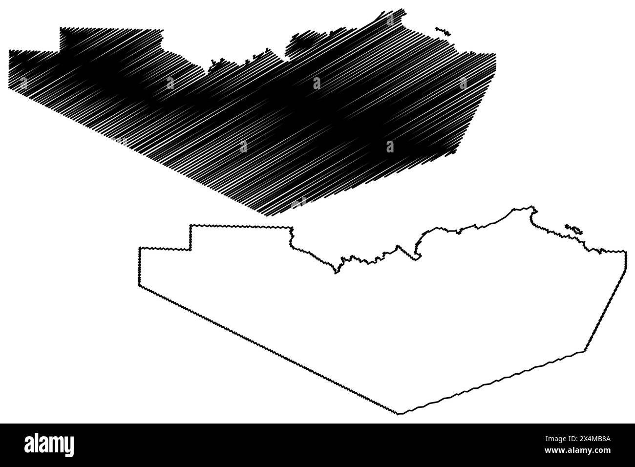 Restigouche County (Canada, New Brunswick Province, North America) map ...