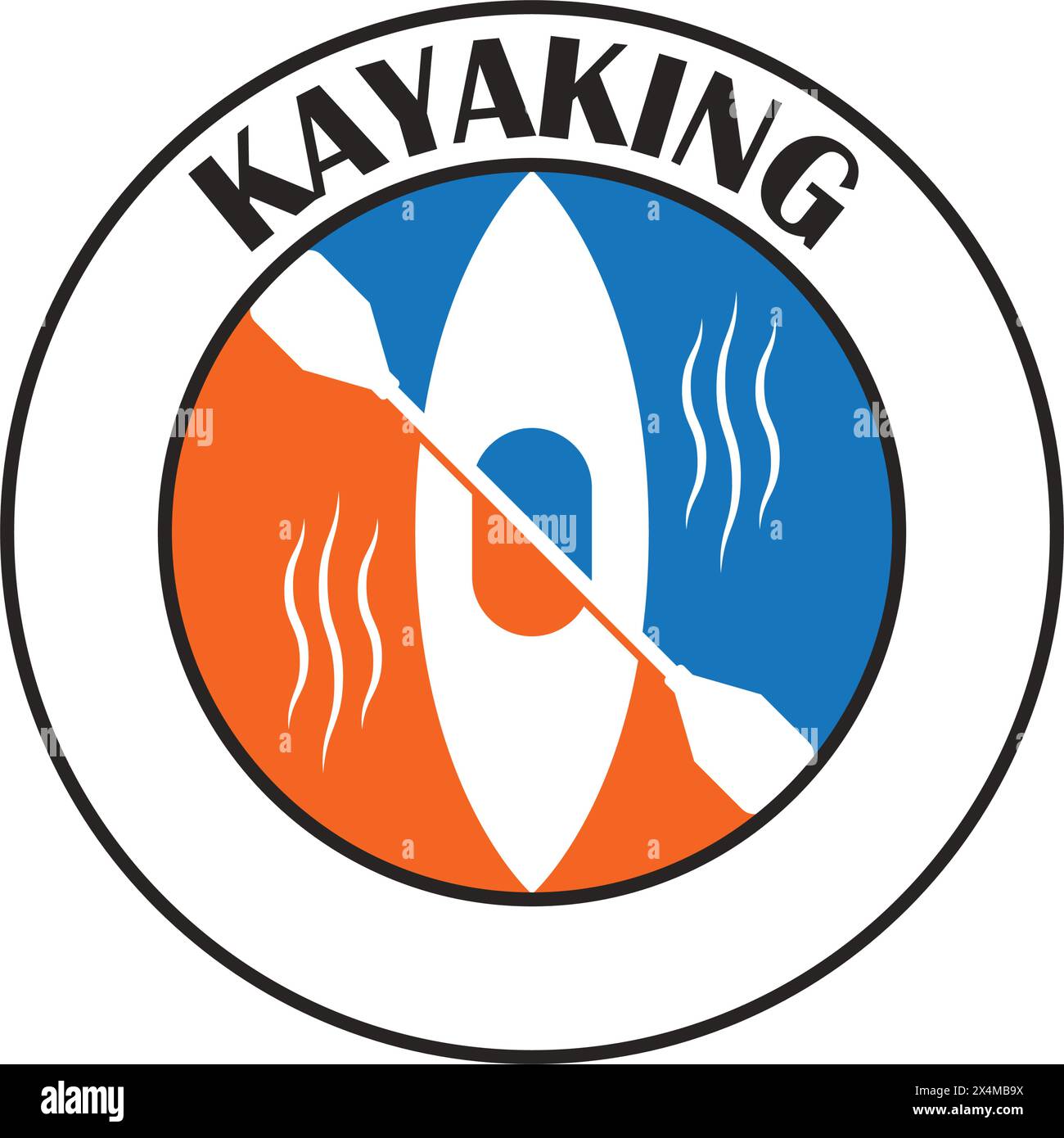 kayaking vector icon illustration symbol design Stock Vector Image ...