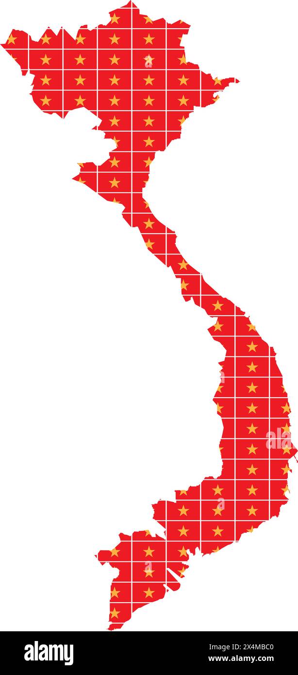 VIETNAM map abstract icon vector illustration symbol design Stock ...