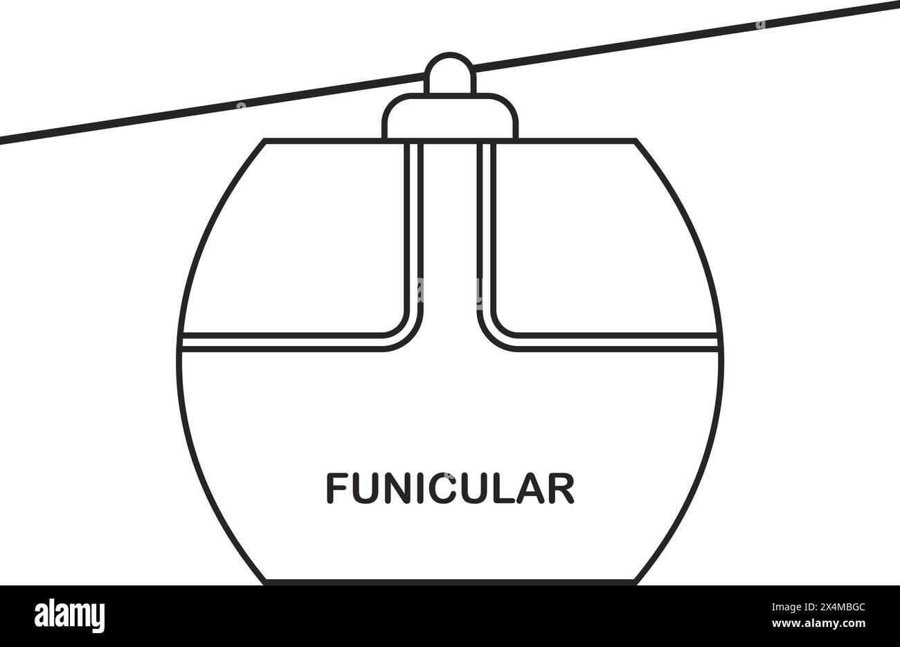 funicular icon vector illustration symbol design Stock Vector Image ...