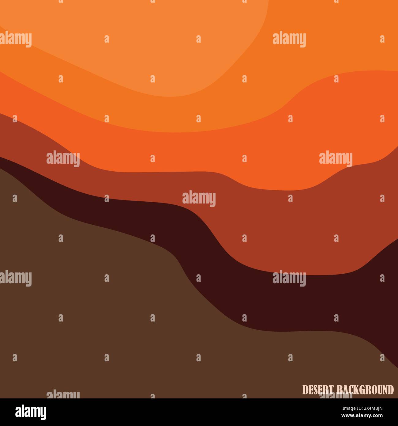 Desert background vector illustration template design Stock Vector ...