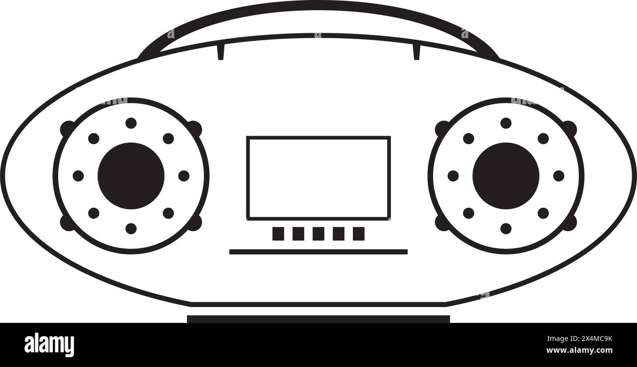 Old sound system illustration hi-res stock photography and images - Alamy