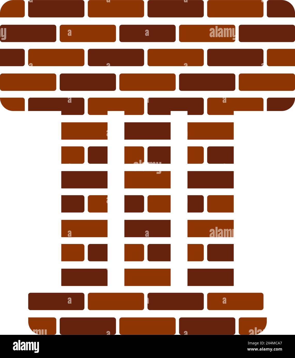 Column Logo Vector Illustration Template Design Stock Vector Image