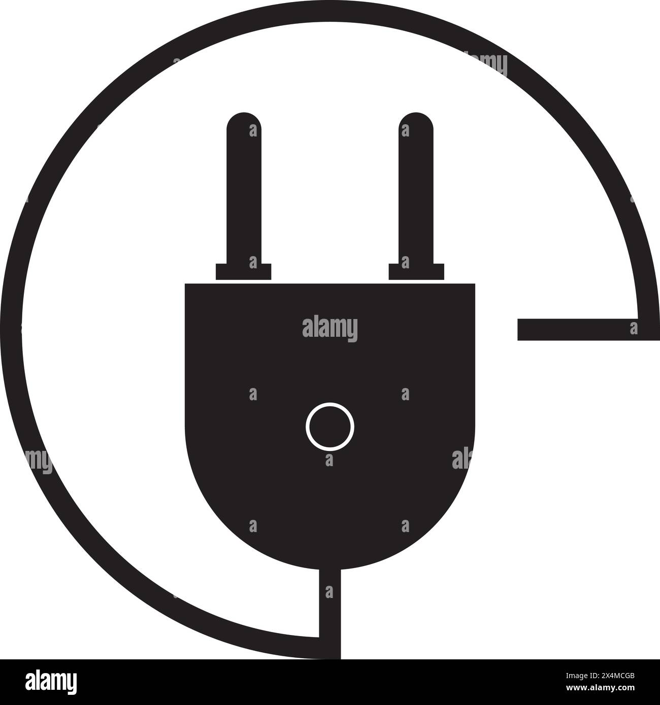 electric plug icon vector illustration logo design Stock Vector Image ...