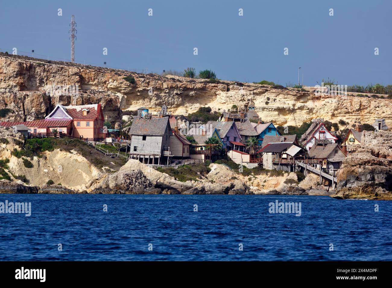 Malta Island, Anchor Bay, Popeye Village (Sweethaven Village), built ...