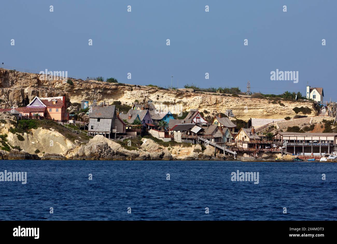 Malta Island, Anchor Bay, Popeye Village (Sweethaven Village), built ...