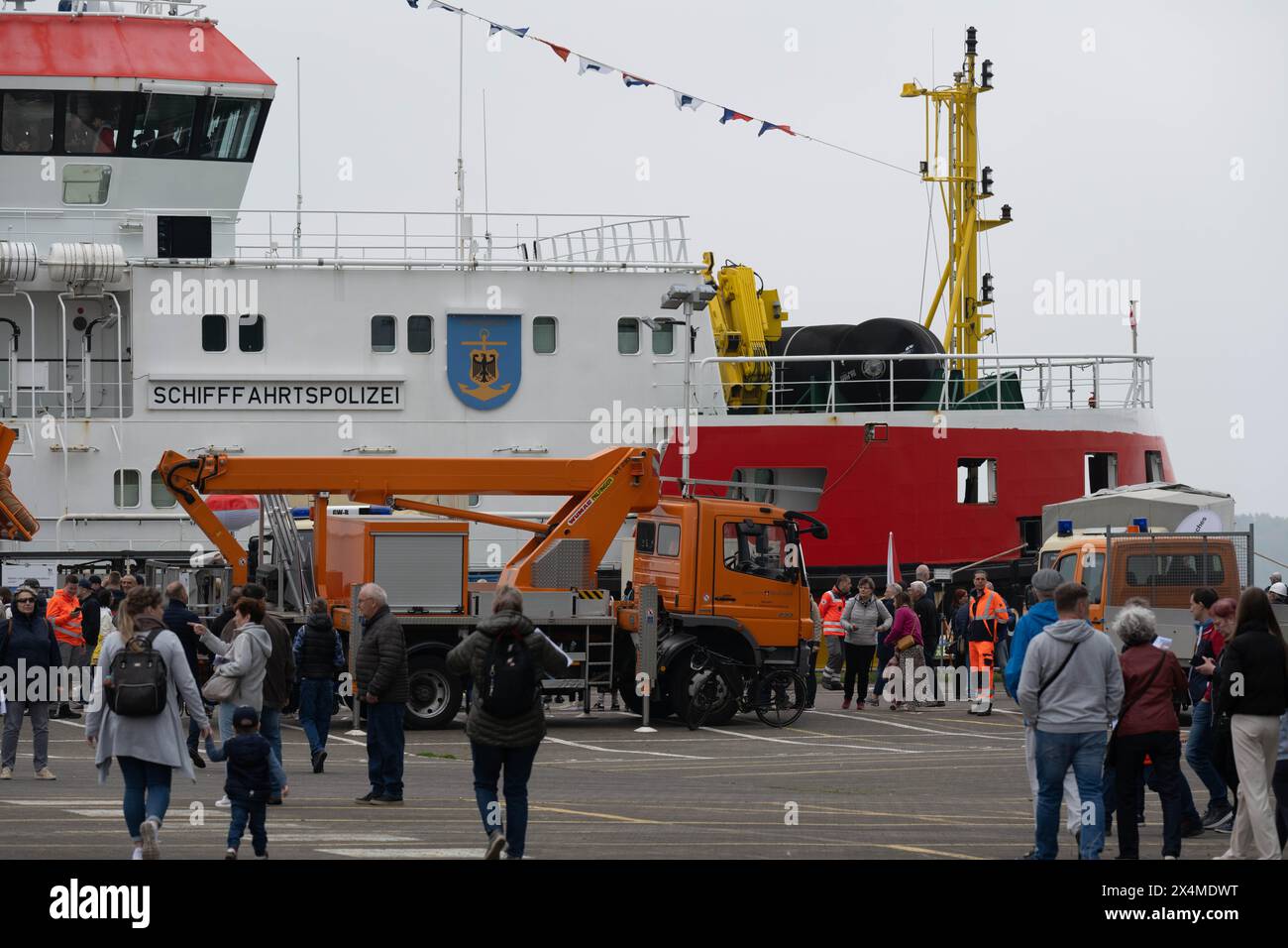 Stralsund, Germany. 04th May, 2024. The multi-purpose ship "Arkona" of ...