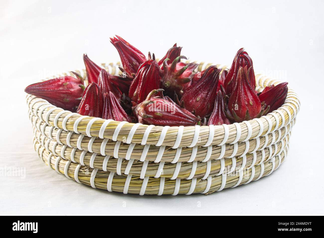 Roselle flower is an herb with a sour taste and is commonly used to ...