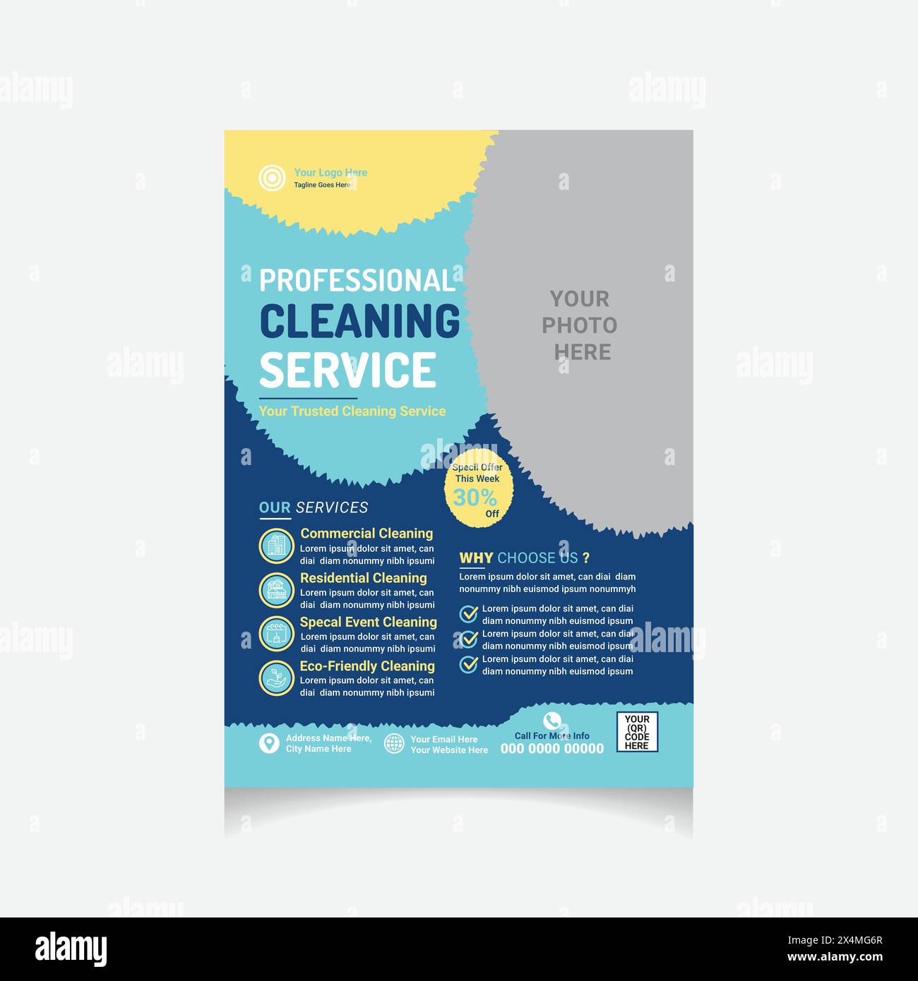 cleaning service flyer Stock Vector Image & Art - Alamy