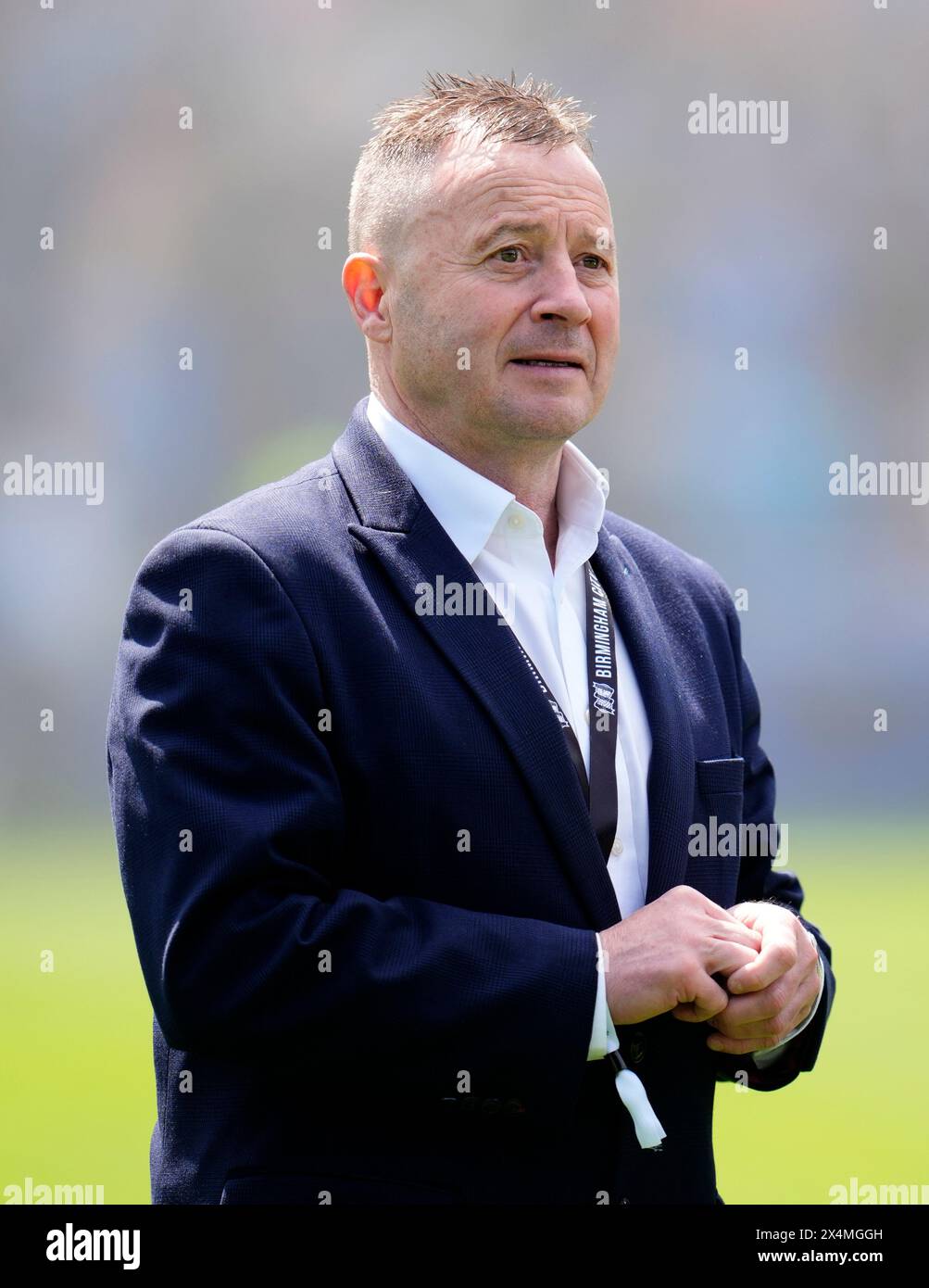 Former player Mark Ward before the Sky Bet Championship match at St ...