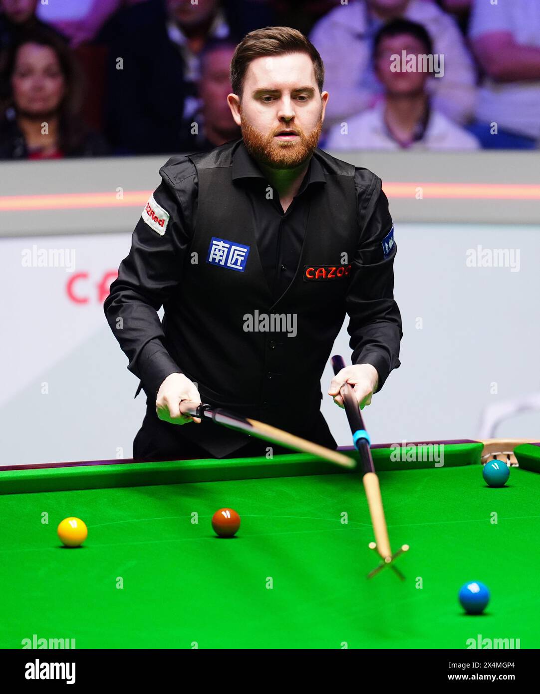 Jak Jones during his semi final match with Stuart Bingham on day ...