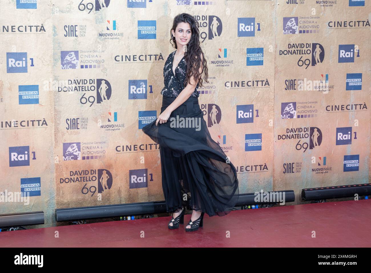Rome, Italy. 03rd May, 2024. Fotinì Peluso attends the red carpet of ...