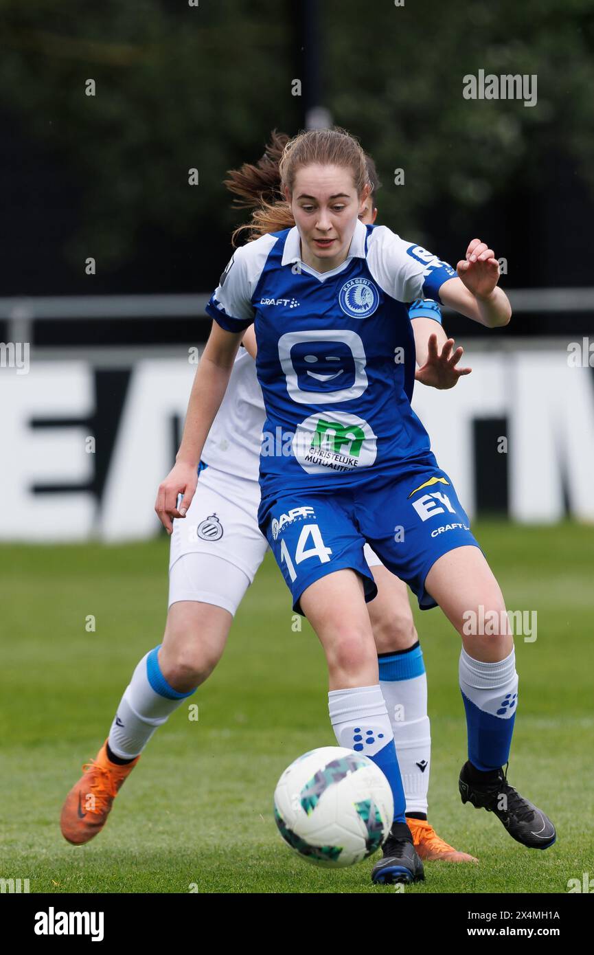Gent, Belgium. 04th May, 2024. Kaa Gent Ladies's Nena Retsin pictured ...
