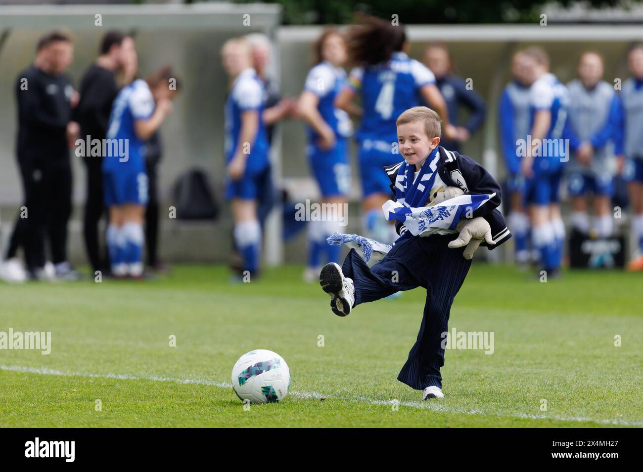Gent, Belgium. 04th May, 2024. this picture shows a soccer game between ...