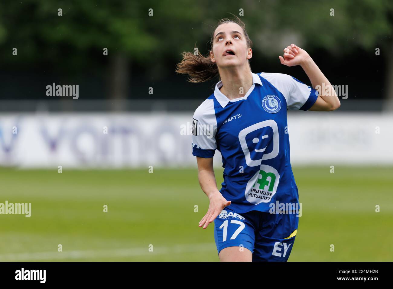 Gent, Belgium. 04th May, 2024. Kaa Gent Ladies's Jenna Van de Keere ...