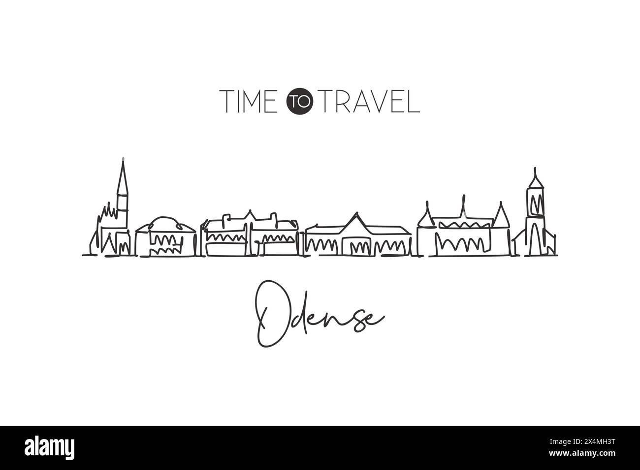 Odense denmark architecture Stock Vector Images - Alamy