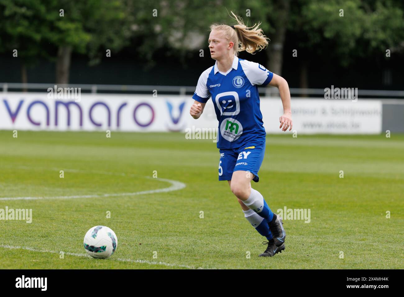 Gent, Belgium. 04th May, 2024. Kaa Gent Ladies's Silke Speeckaert ...