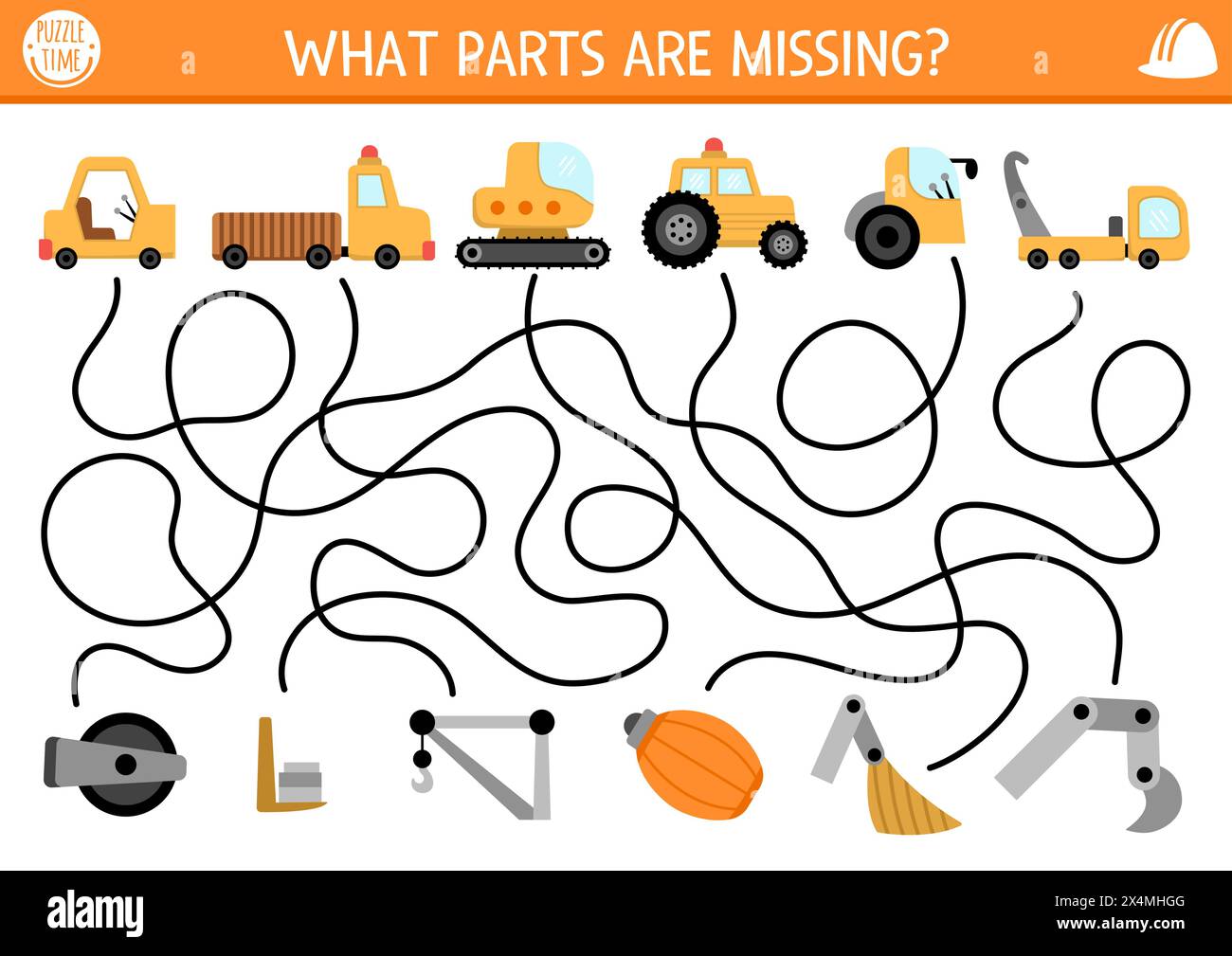 Spare part excavator Stock Vector Images - Alamy