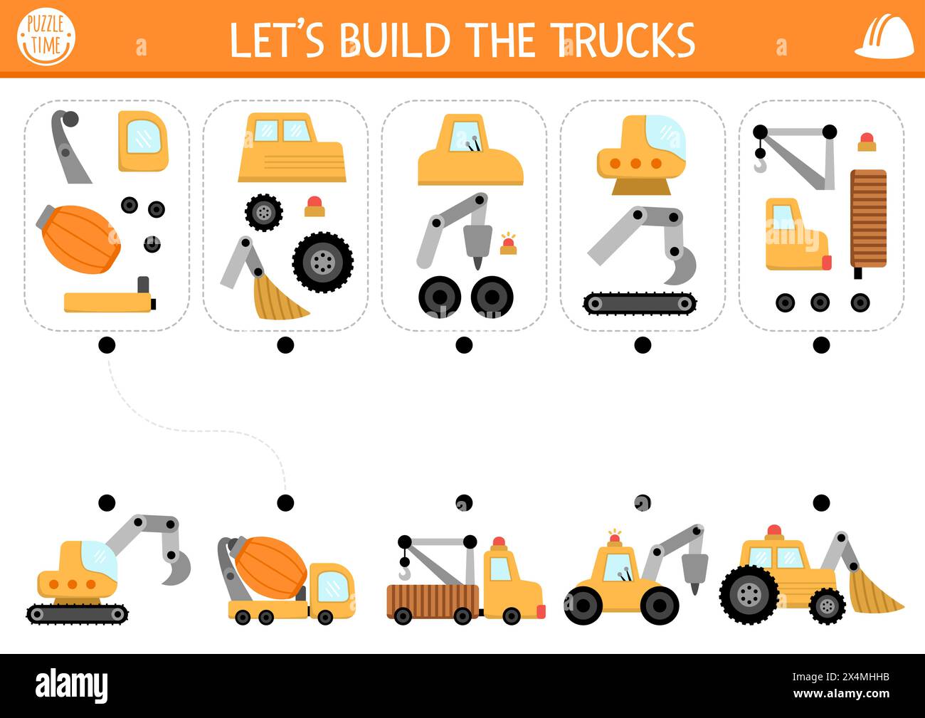 Construction site matching and logical activity with special technics ...