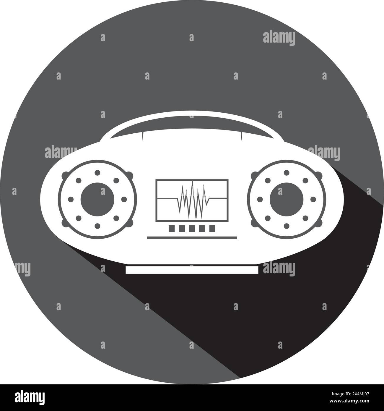 Tape recorder icon vector illustration template design Stock Vector ...