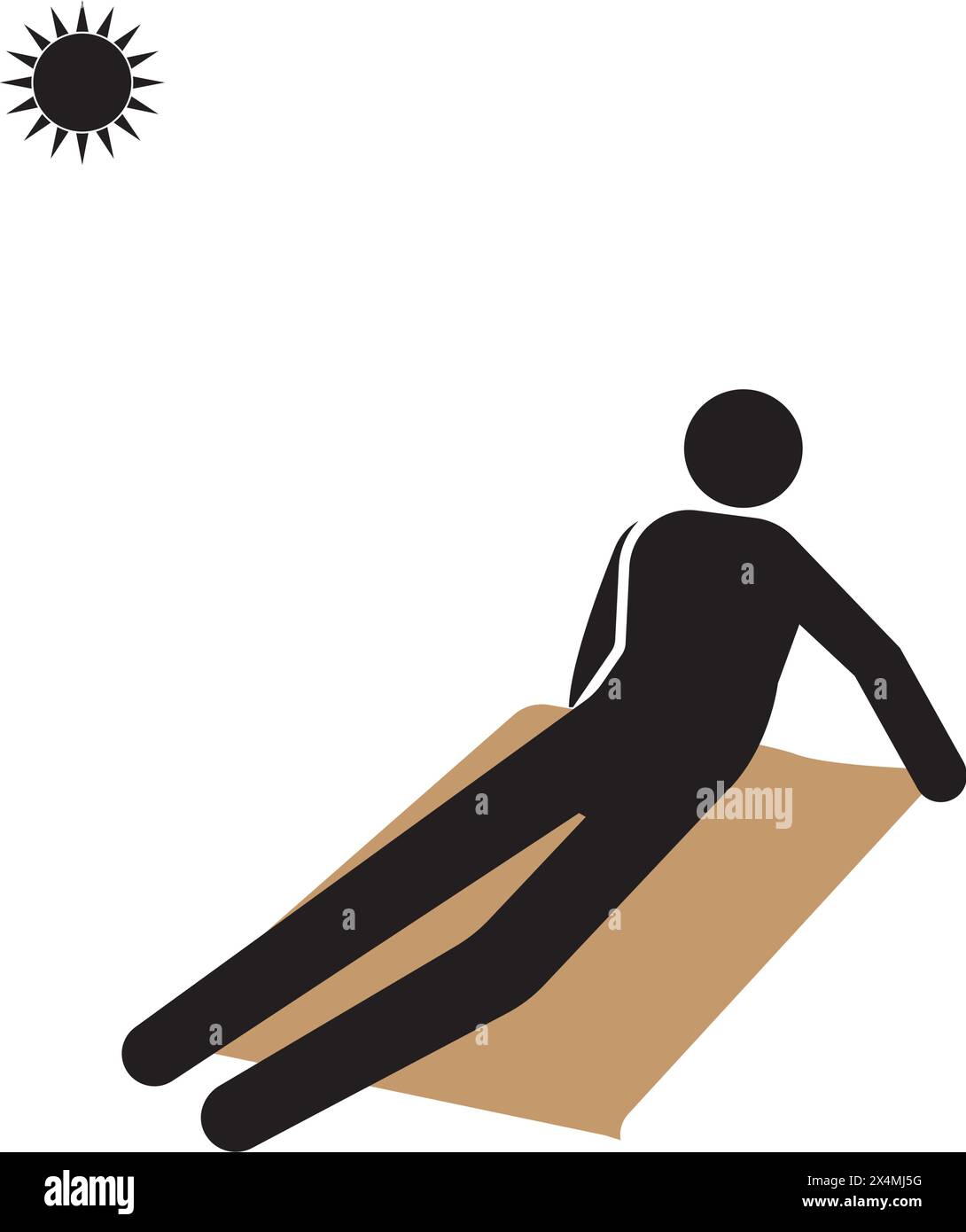 sunbathing icon vector illustration symbol design Stock Vector Image ...